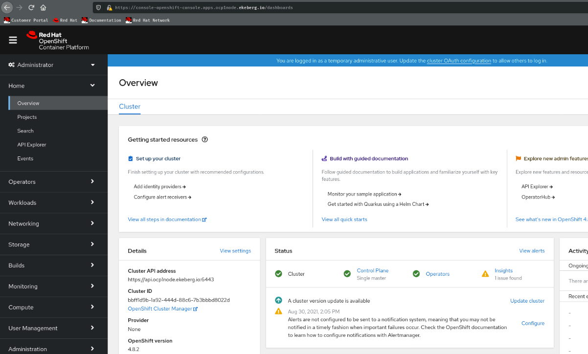 Visual Guide to Single Node OpenShift Deploy